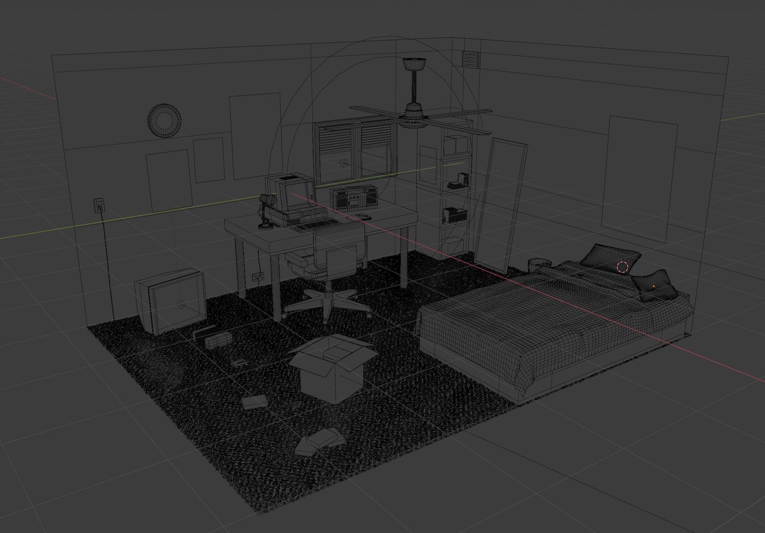 80s Retro Room 3D Model - TurboSquid 1721911