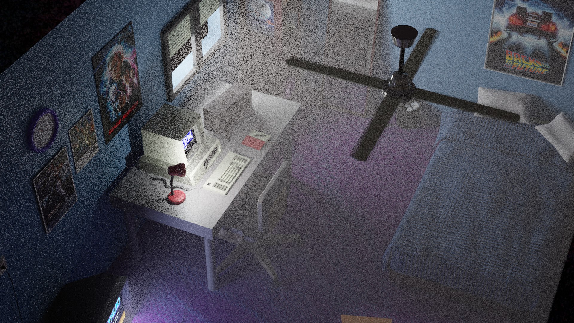 80s Retro Room 3D Model - TurboSquid 1721911