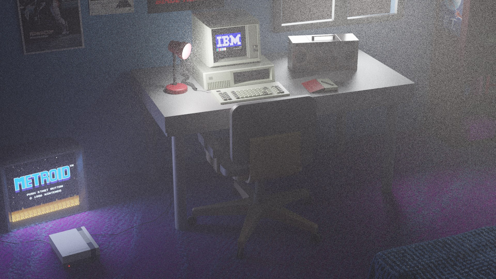 80s Retro Room 3D Model - TurboSquid 1721911