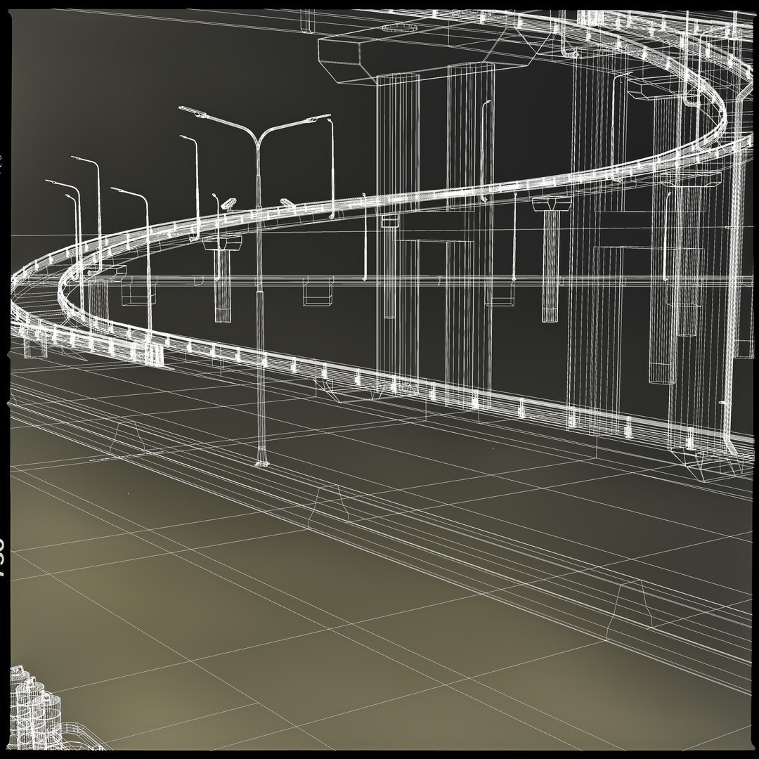 Set Highway Freeway 3D Model - TurboSquid 2256892