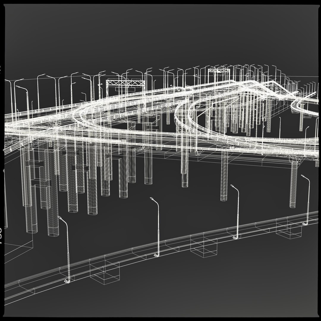 Set Highway Freeway 3D Model - TurboSquid 2256892