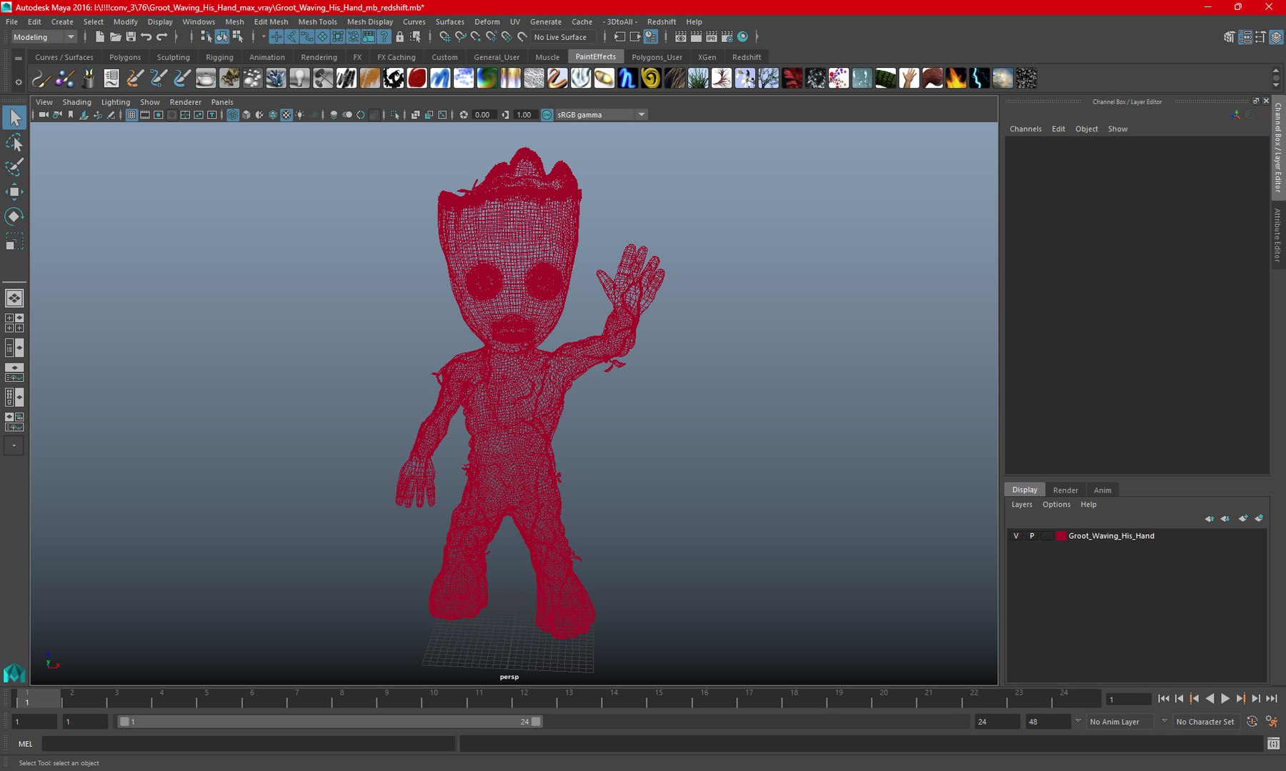 3D Groot Waving His Hand For 3D Print Model - TurboSquid 2287042