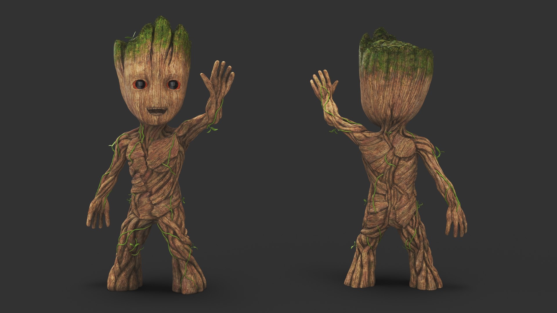3D Groot Waving His Hand For 3D Print Model - TurboSquid 2287042