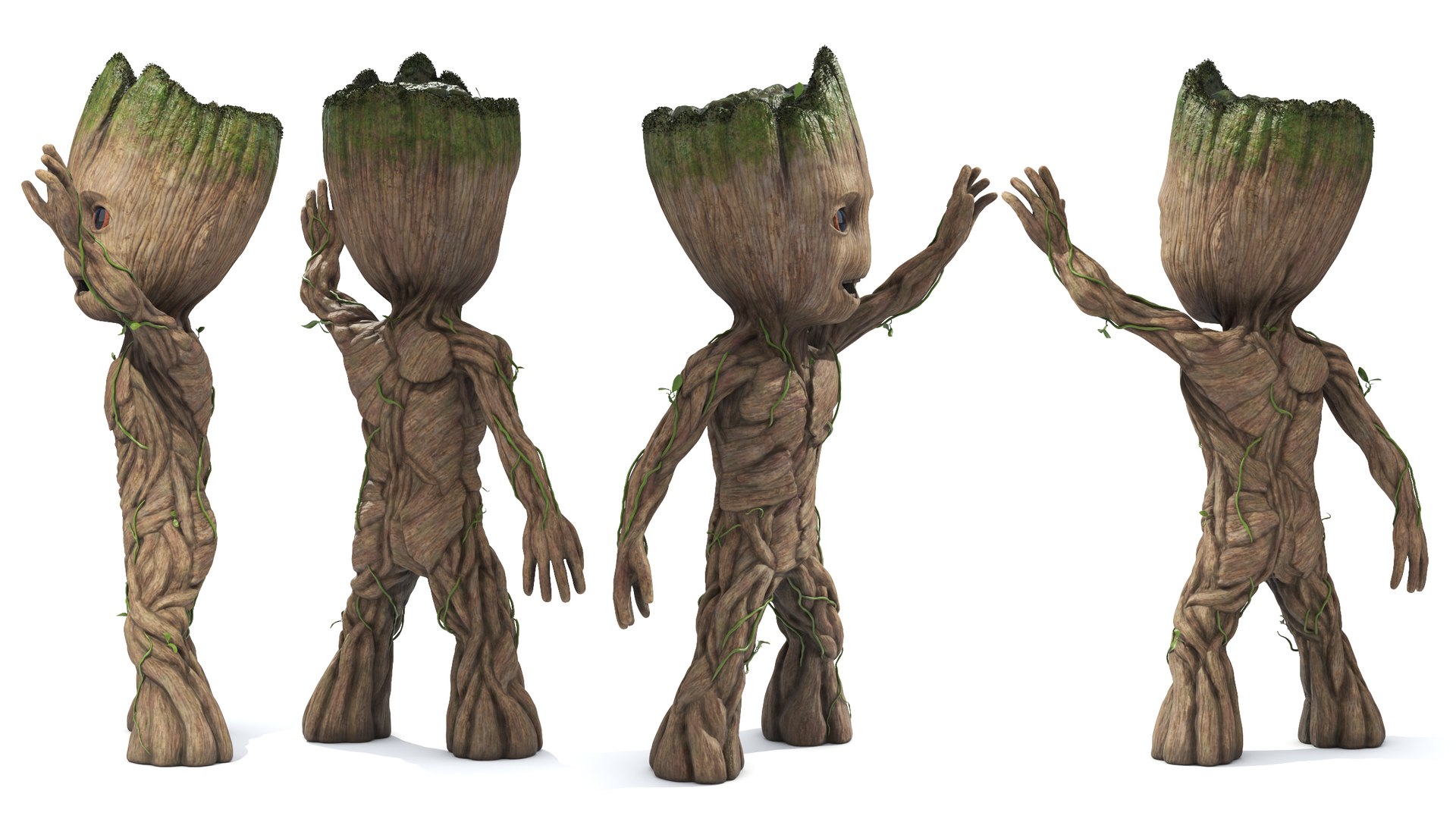3D Groot Waving His Hand For 3D Print Model - TurboSquid 2287042