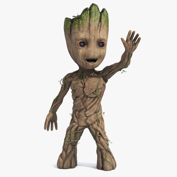 Groot acenando com a mão para impressão 3D Modelo 3D - TurboSquid 2287042