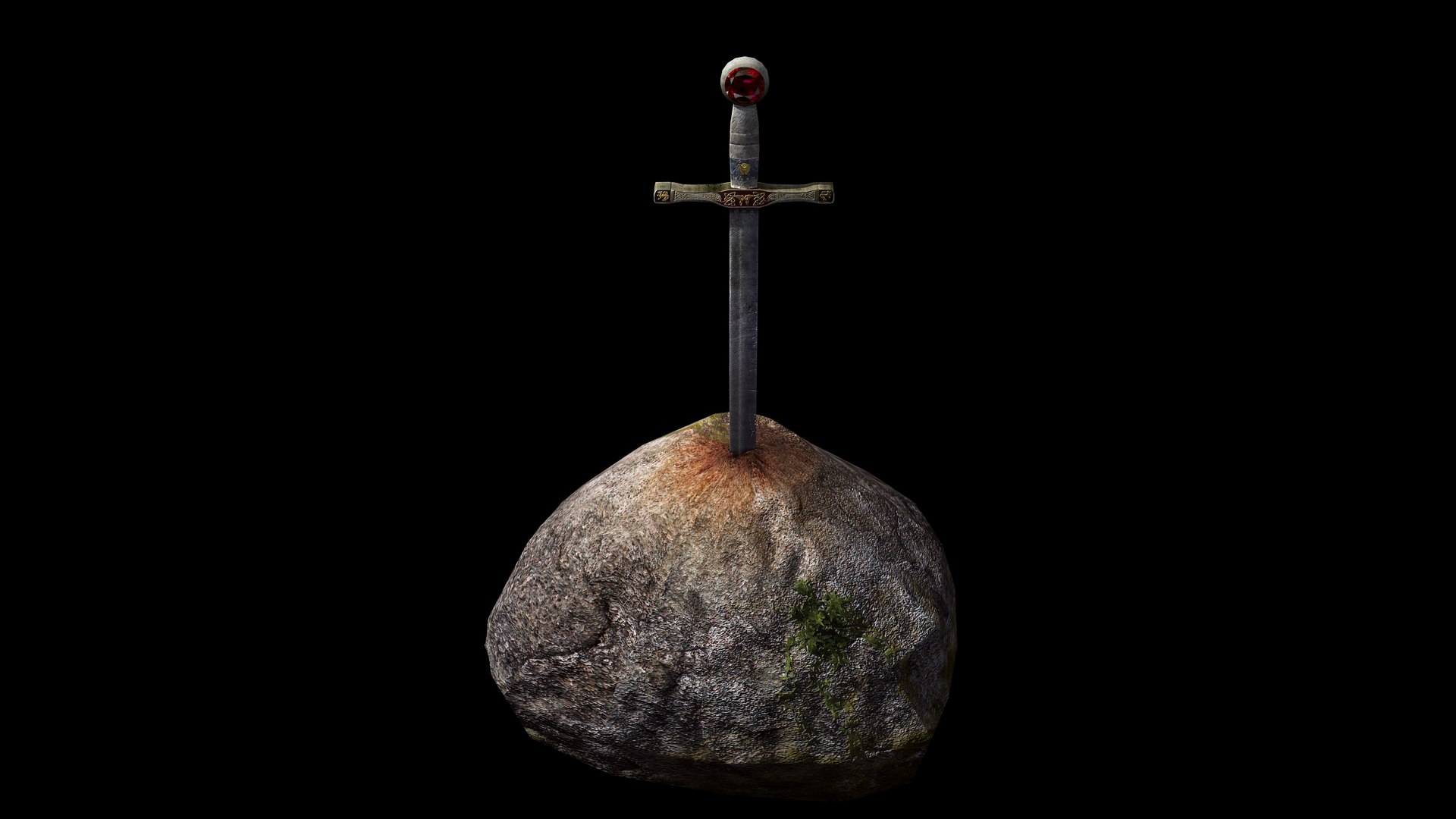 3D Excalibur Sword In The Stone LP - TurboSquid 2369203
