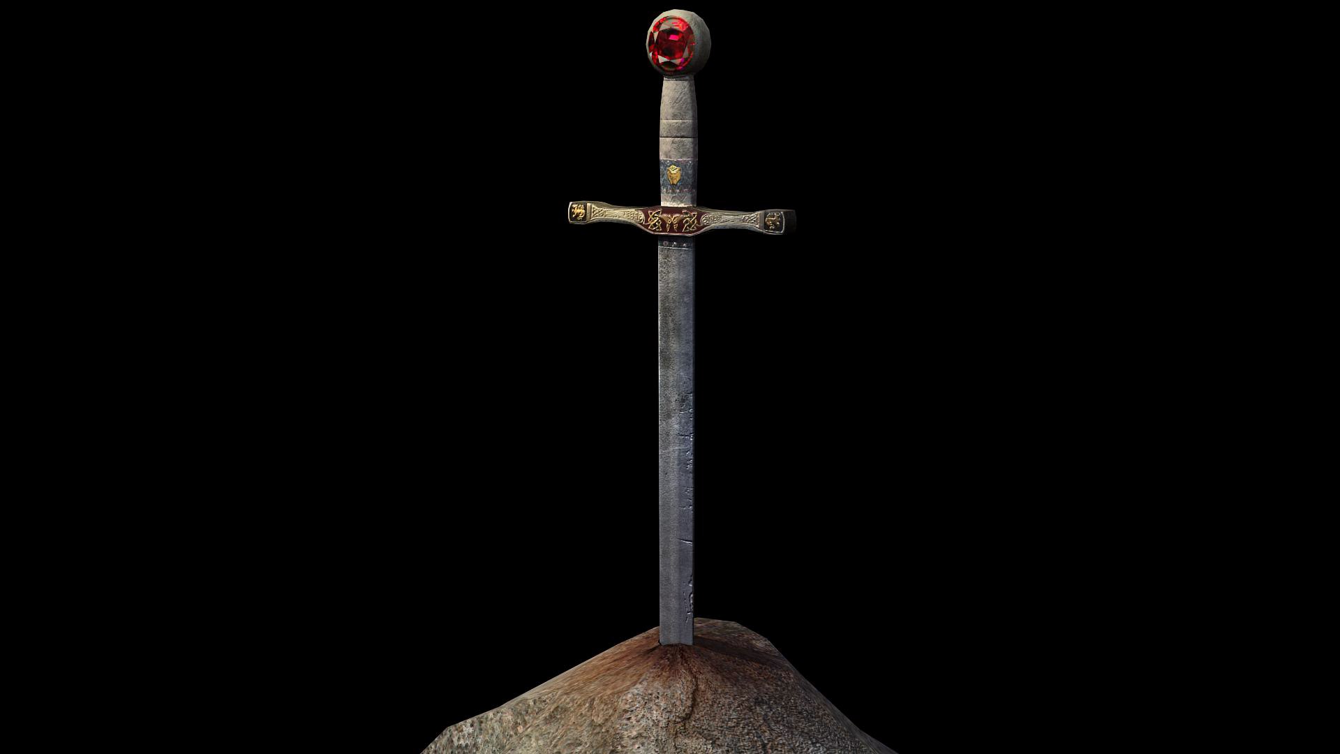 3D Excalibur Sword In The Stone LP - TurboSquid 2369203