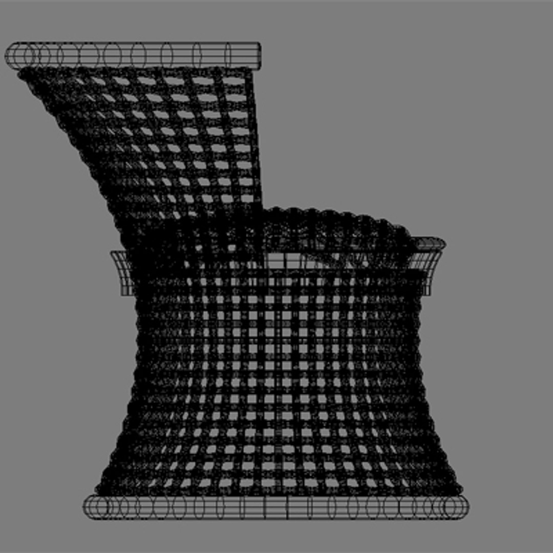 obj wicker wooden chair