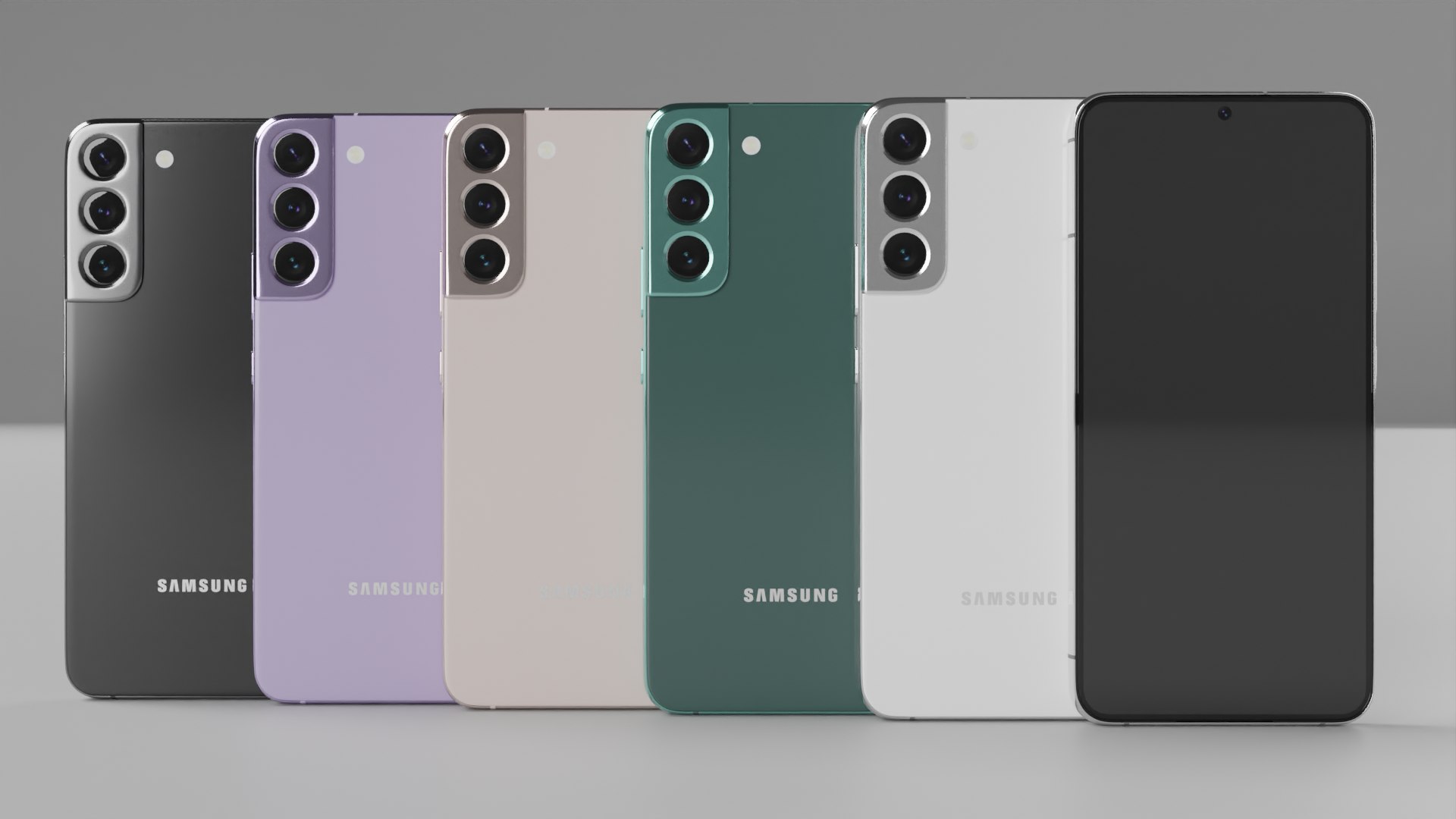 3D Samsung Galaxy S22 All Colors Smartphone - TurboSquid 2096336