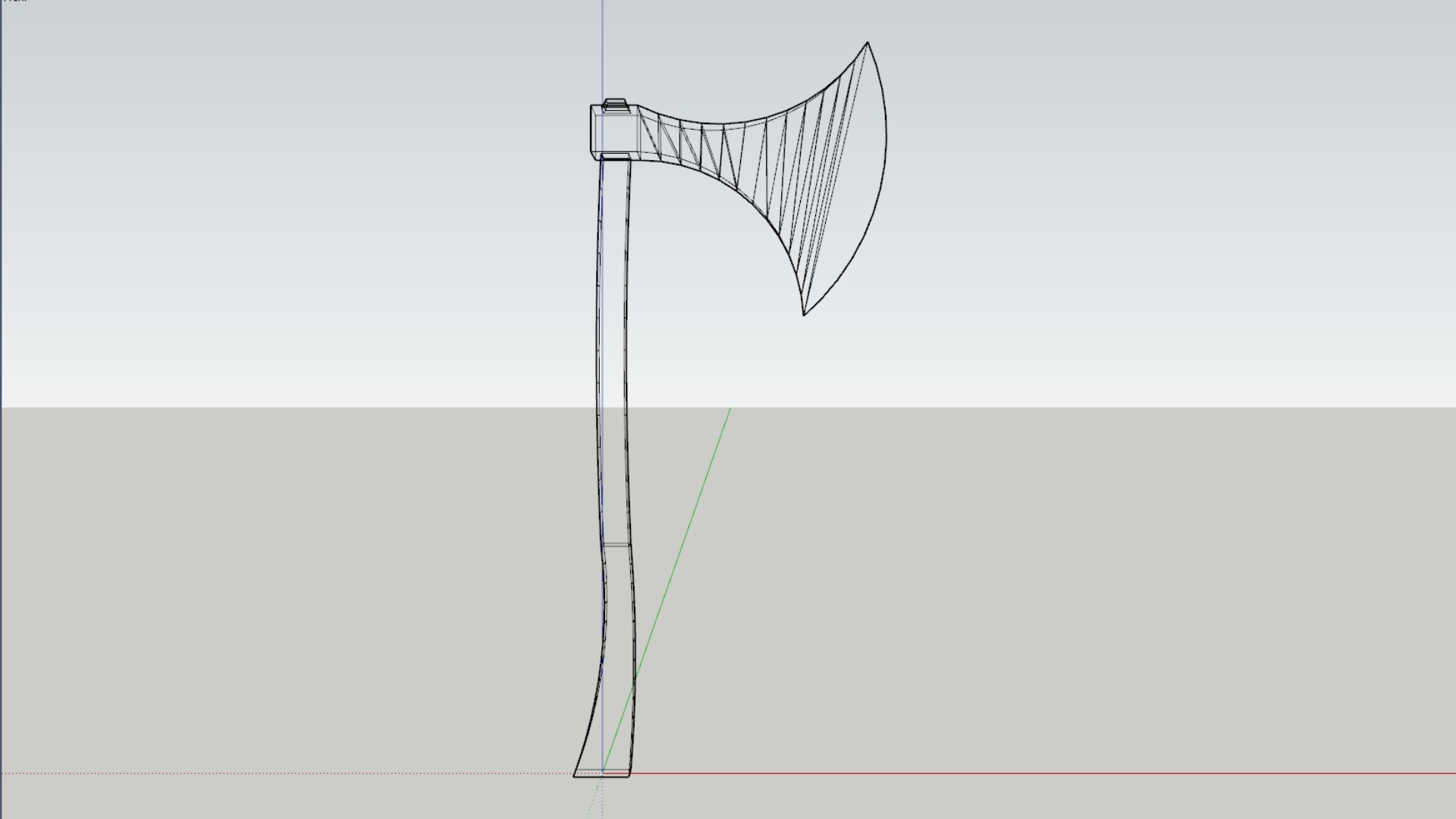 Free 3D Axe - Lowpoly Textured And Colorbased - TurboSquid 2053156