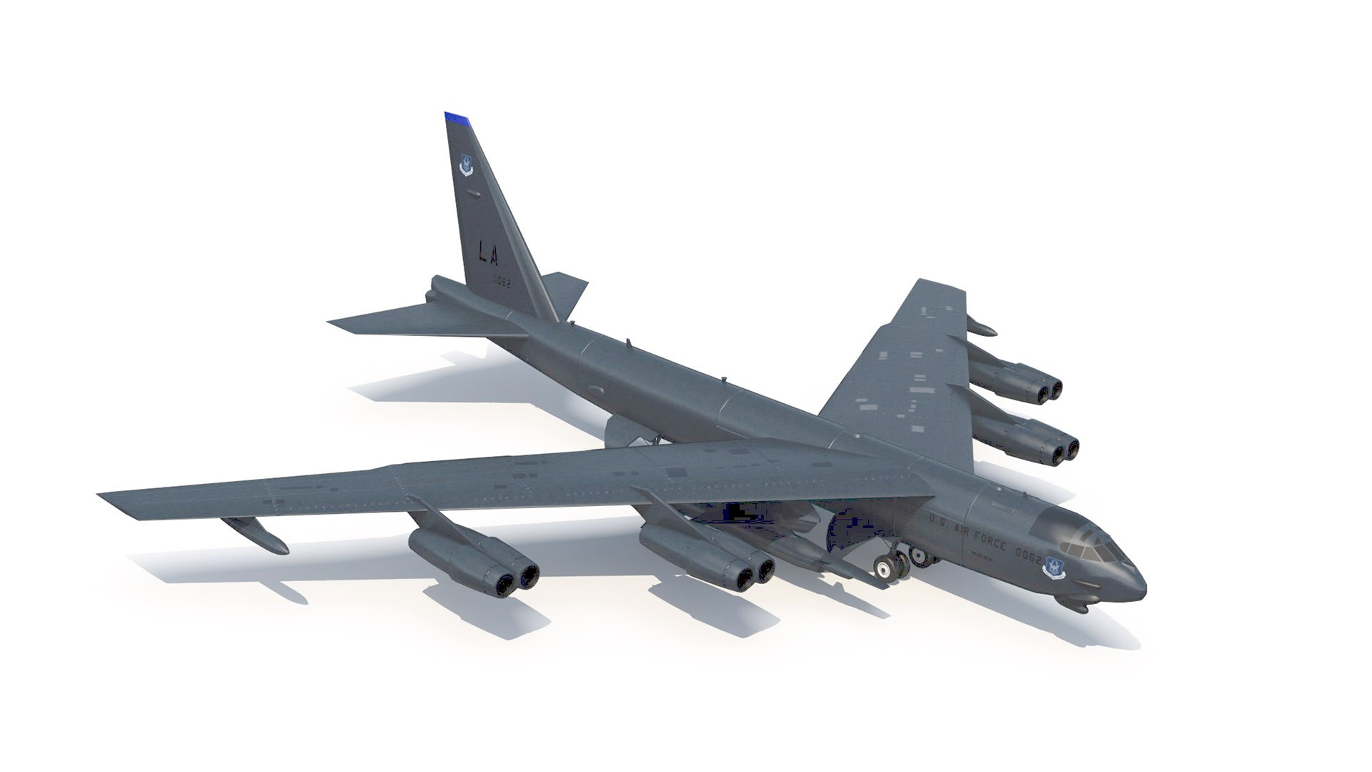 B52 Stratofortress Bomber B-52 Aircraft 3d Model