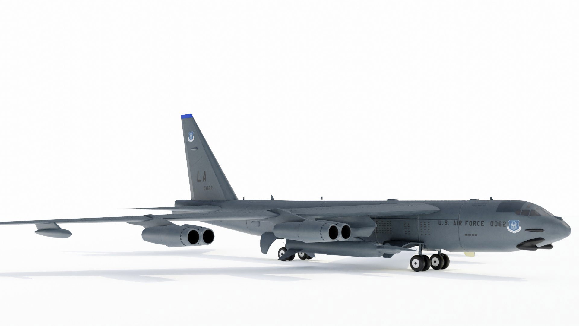 B52 Stratofortress Bomber B-52 Aircraft 3d Model
