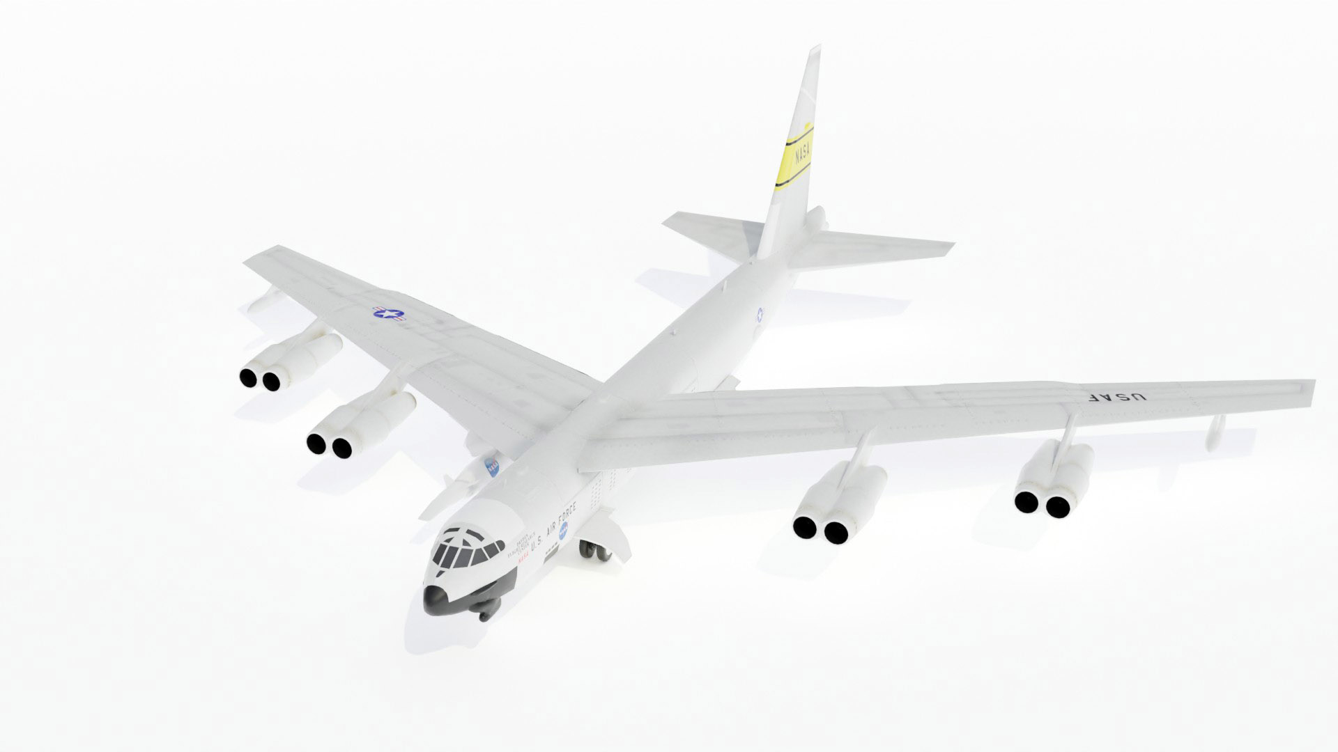 B52 Stratofortress Bomber B-52 Aircraft 3d Model