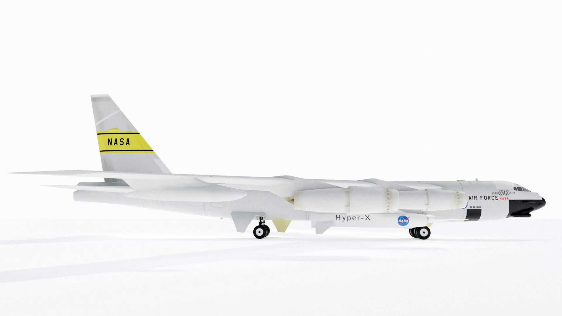B52 Stratofortress Bomber B-52 Aircraft 3d Model