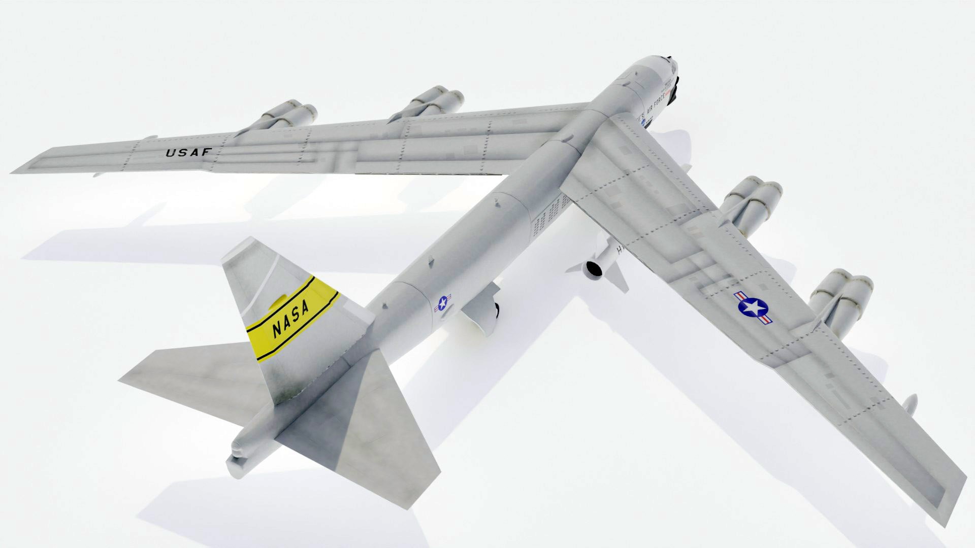 B52 Stratofortress Bomber B-52 Aircraft 3d Model