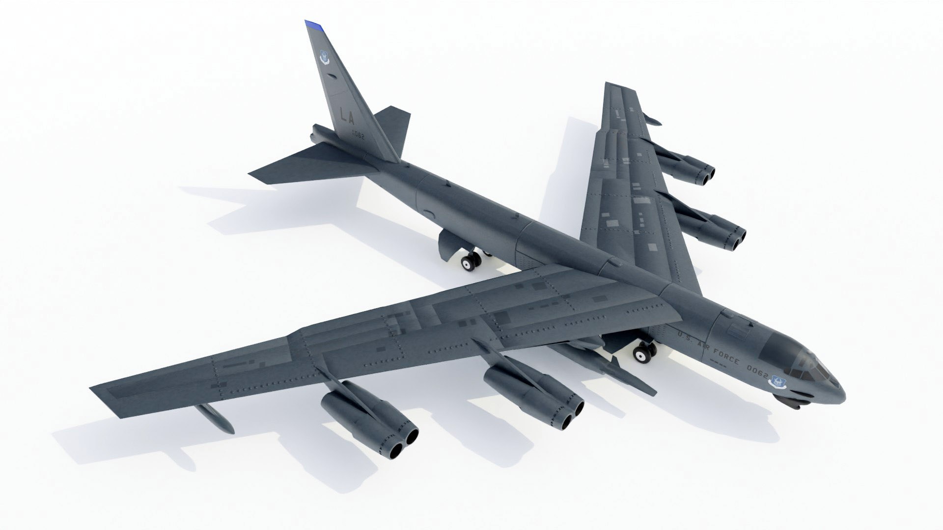 B52 Stratofortress Bomber B-52 Aircraft 3d Model