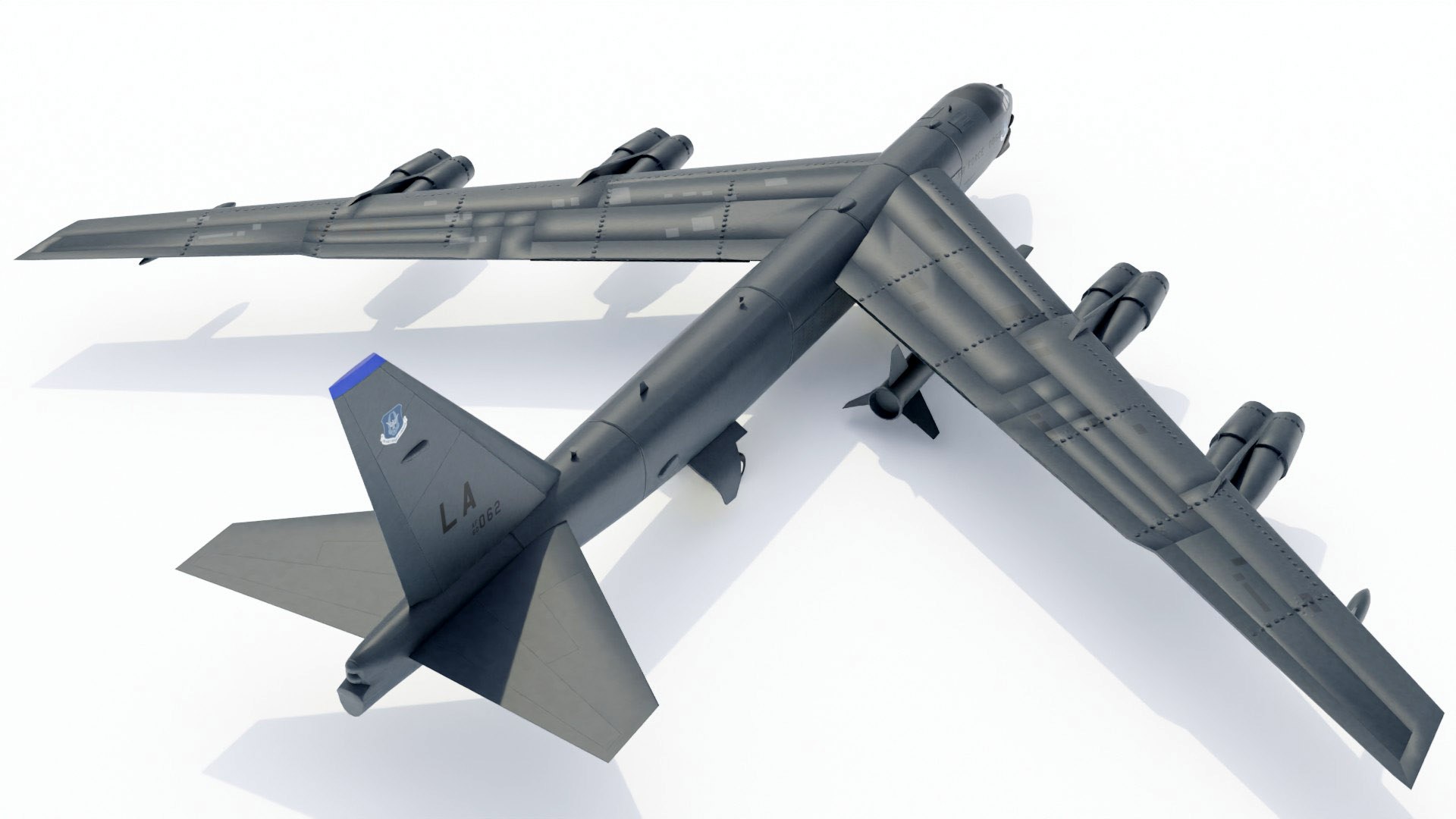 B52 Stratofortress Bomber B-52 Aircraft 3d Model