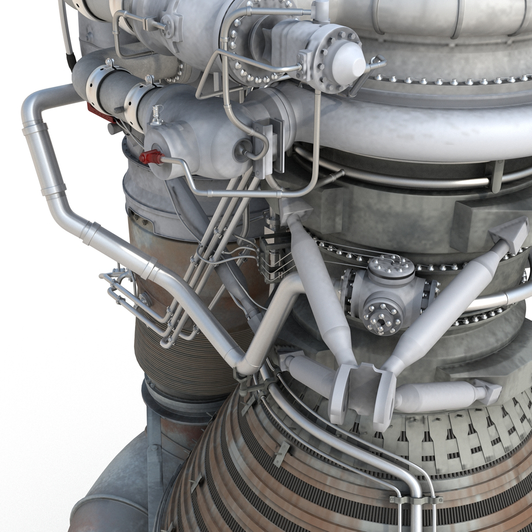 rocket engine f-1 1 3d model