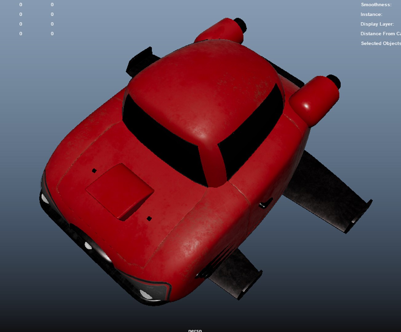 3D Retro Style Futuristic Car Model - TurboSquid 2034858