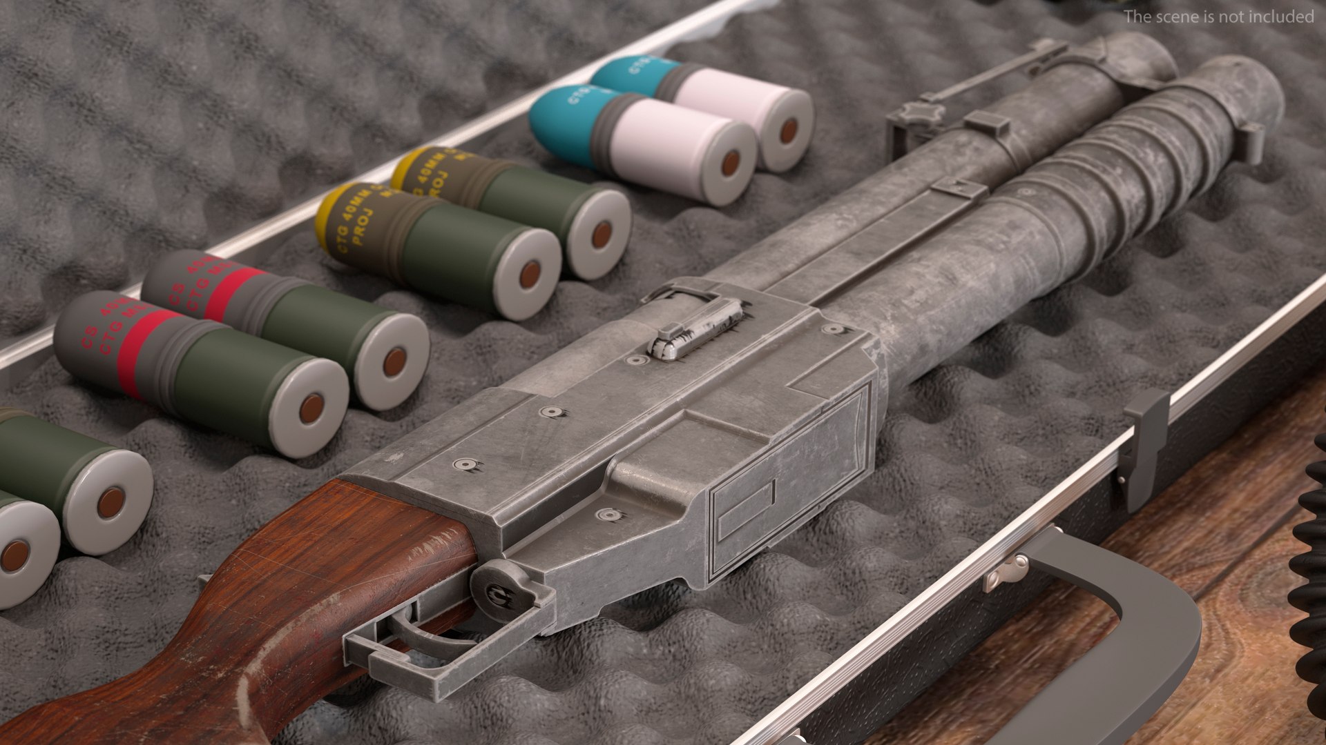 China Lake Grenade Launcher Game Weapon 3D - TurboSquid 2137562