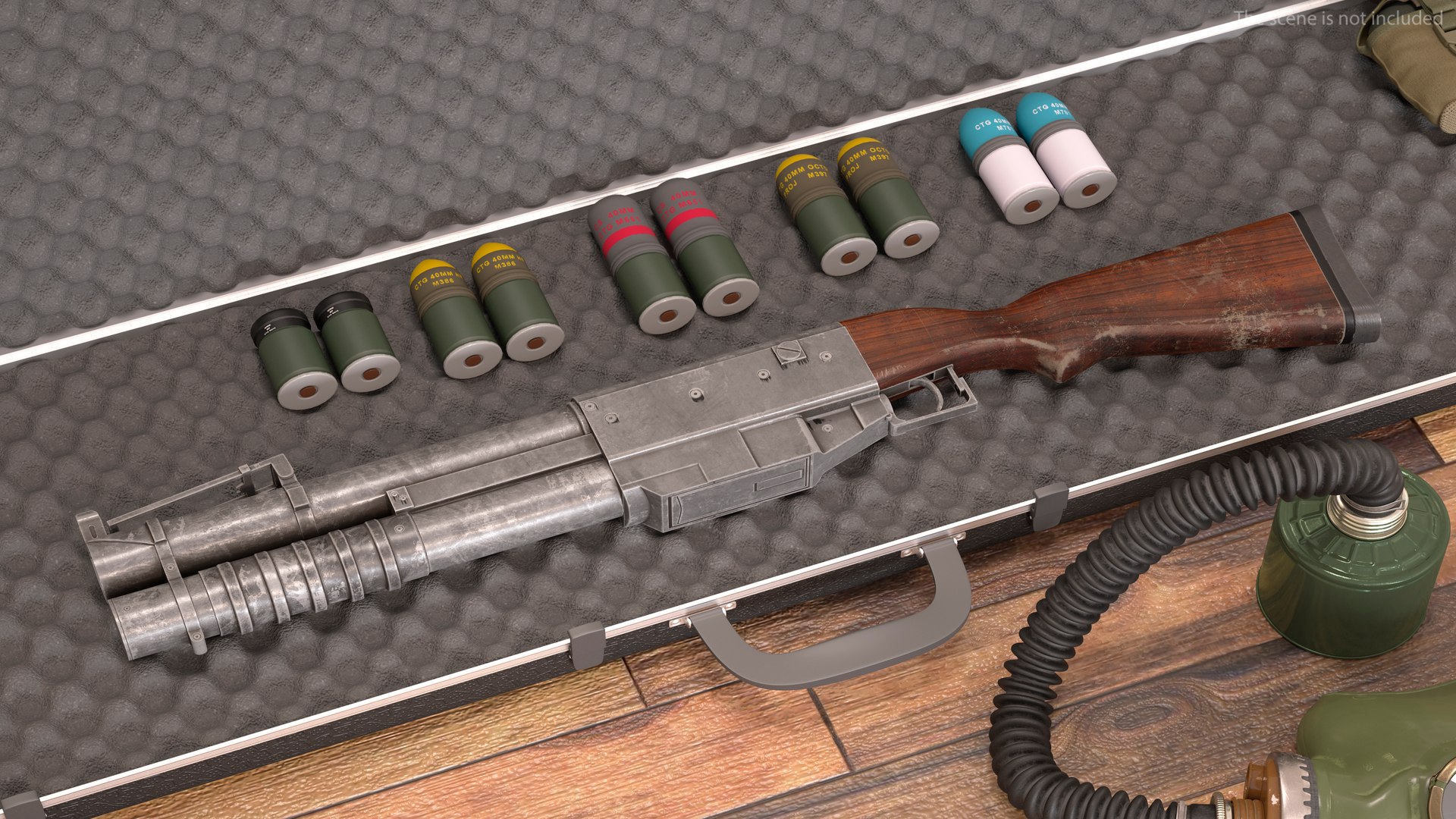 China Lake Grenade Launcher Game Weapon 3D - TurboSquid 2137562