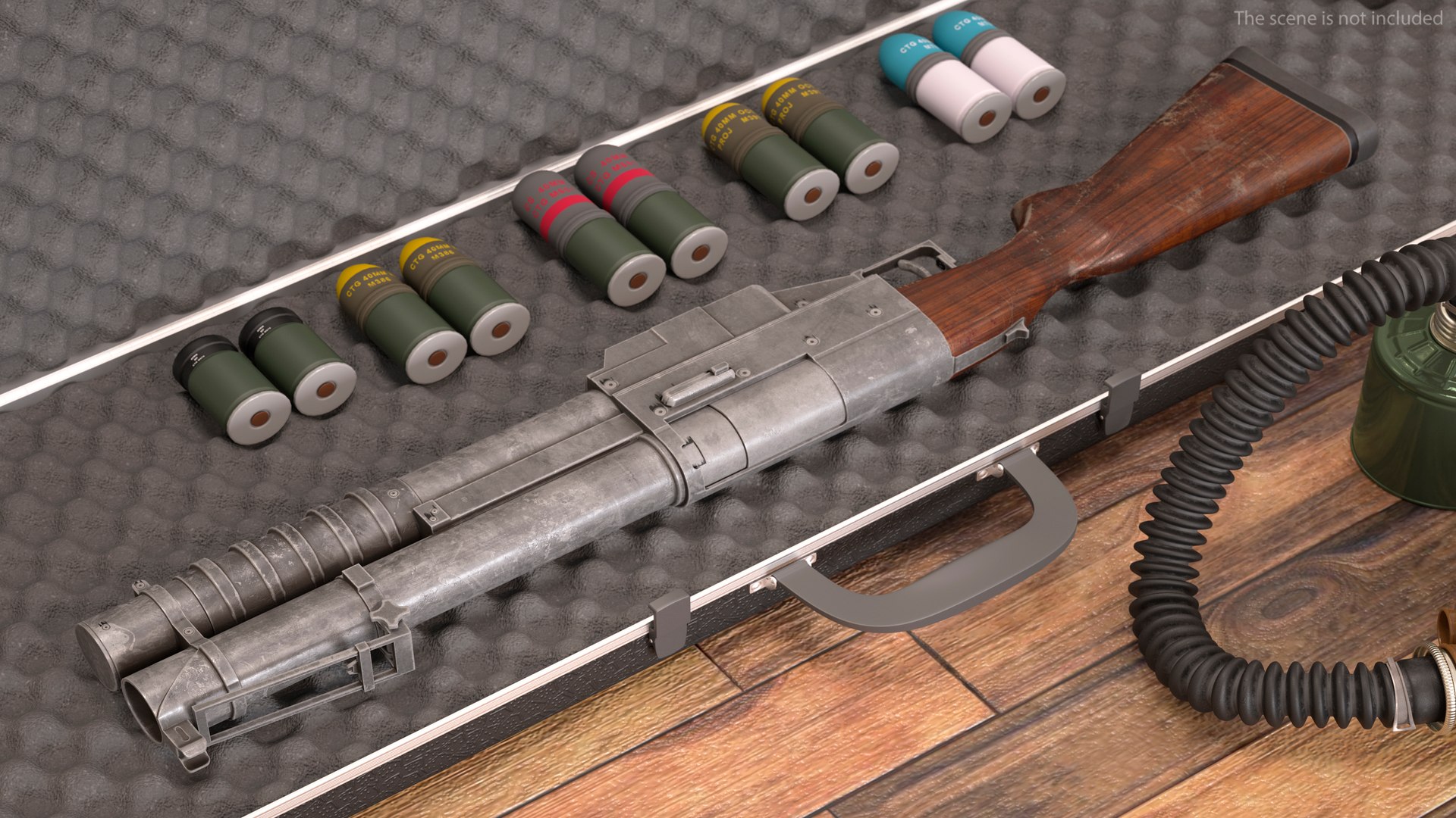 China Lake Grenade Launcher Game Weapon 3D - TurboSquid 2137562