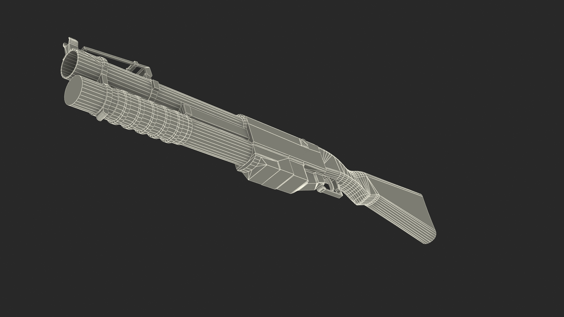 China Lake Grenade Launcher Game Weapon 3D - TurboSquid 2137562