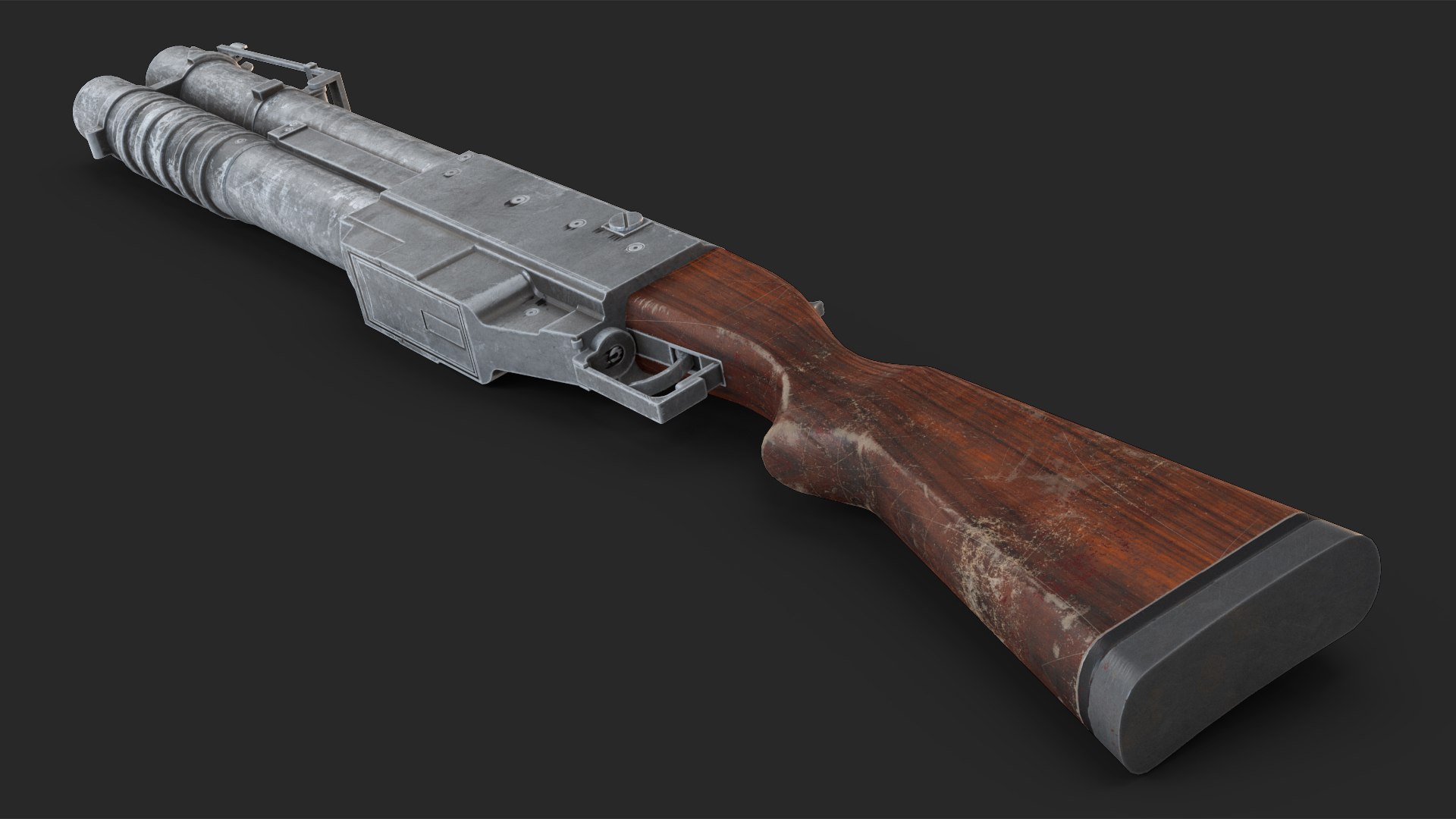 China Lake Grenade Launcher Game Weapon 3D - TurboSquid 2137562