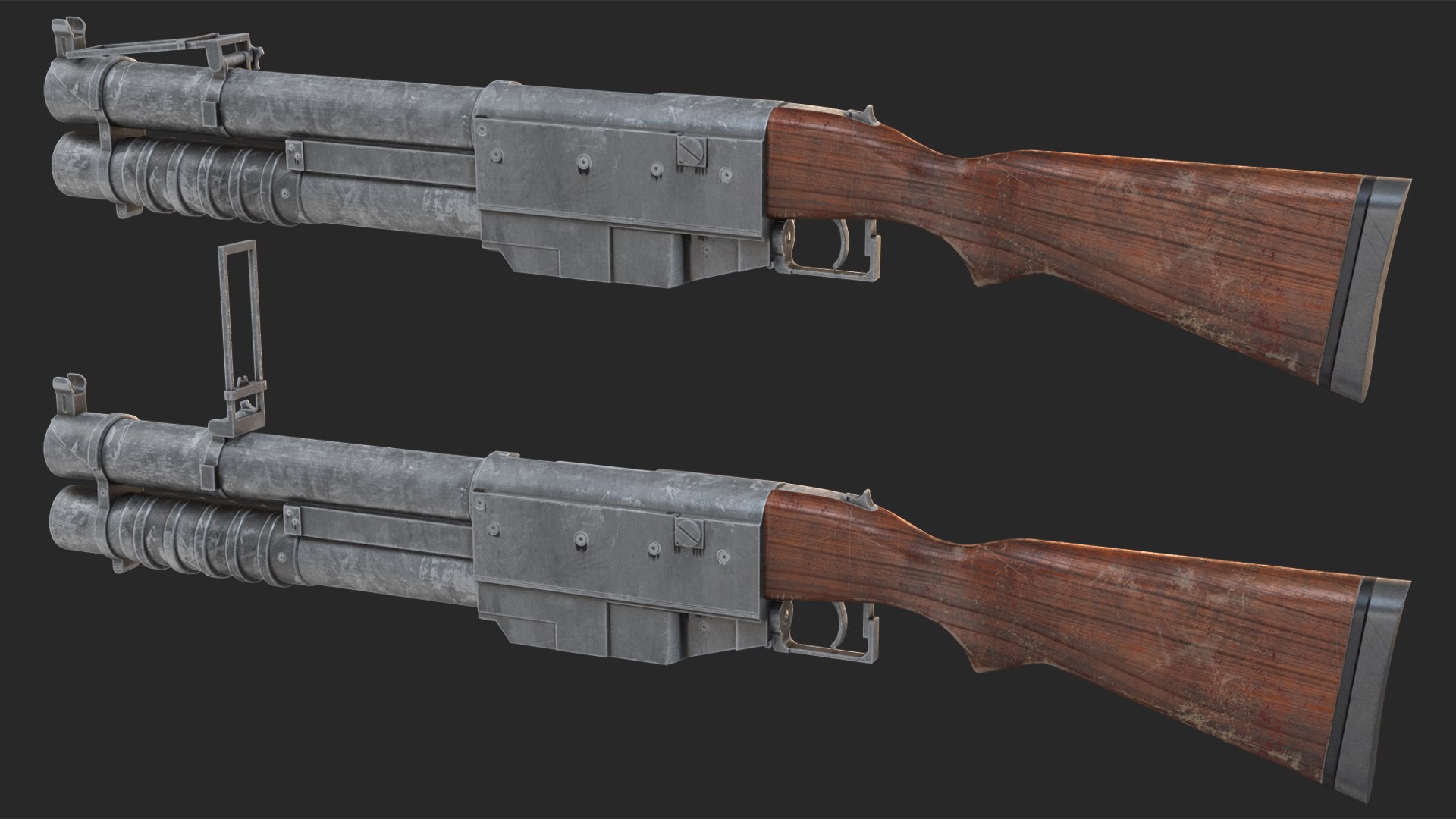 China Lake Grenade Launcher Game Weapon 3D - TurboSquid 2137562