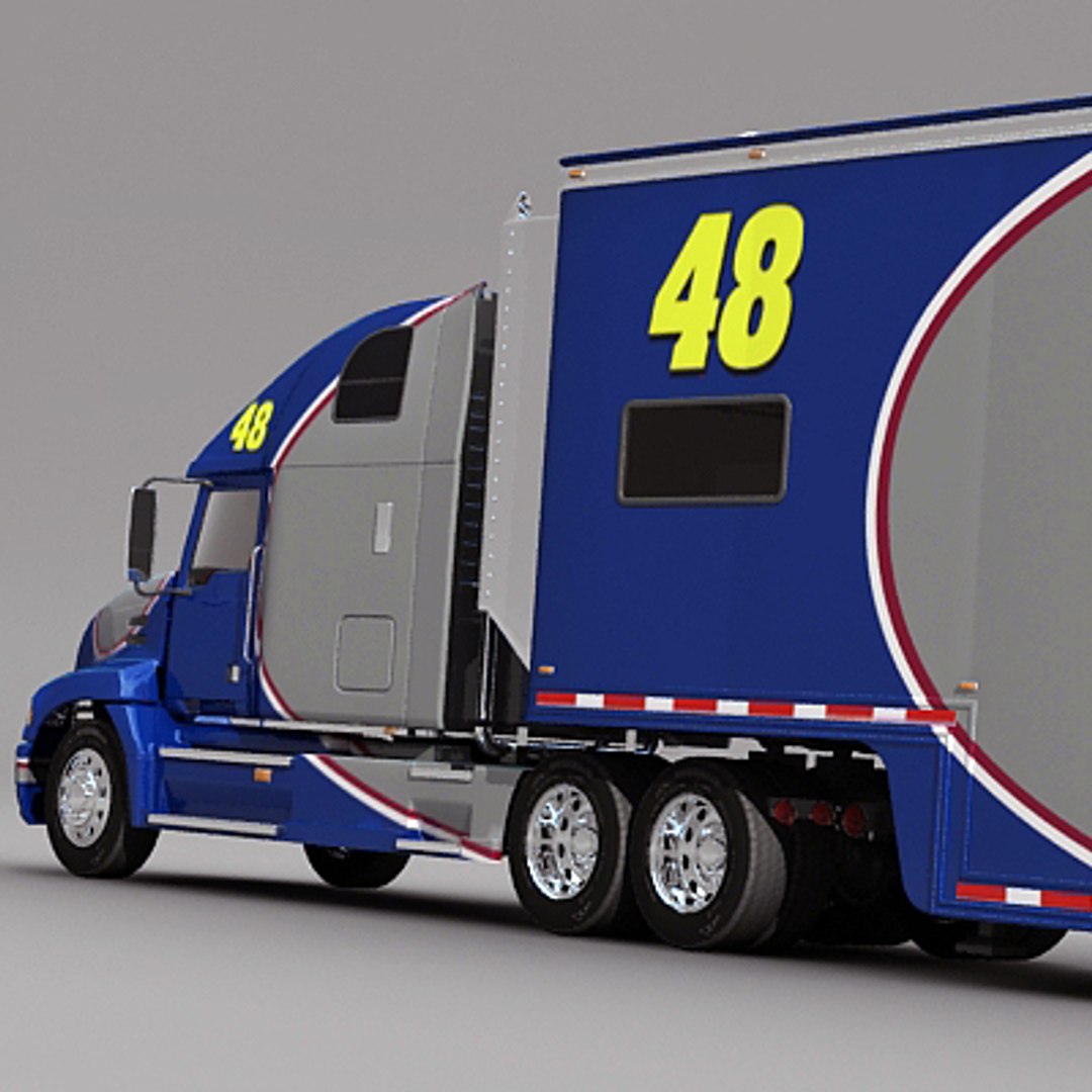 Race Car Transporter 3d Model