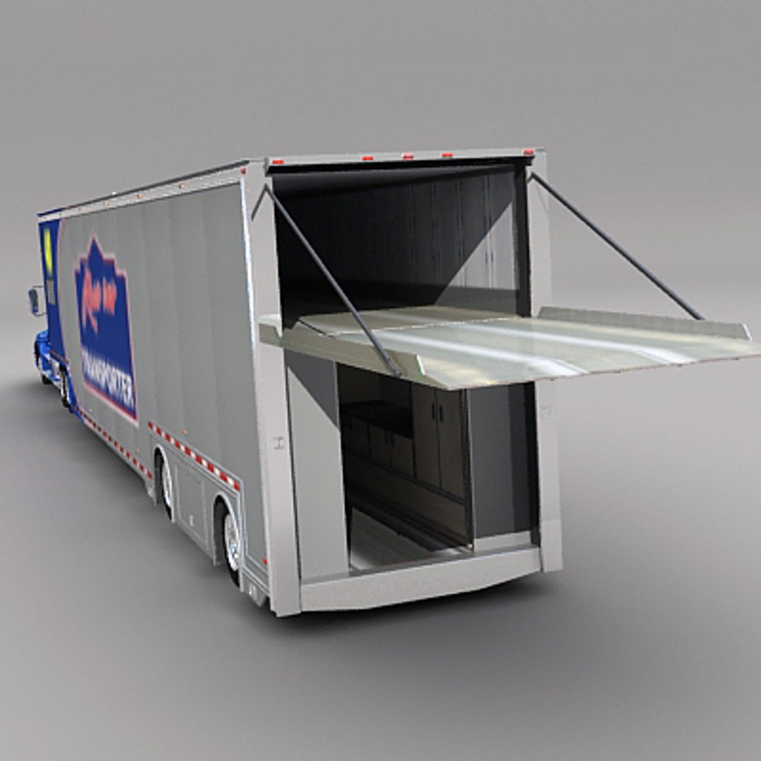 Race Car Transporter 3d Model