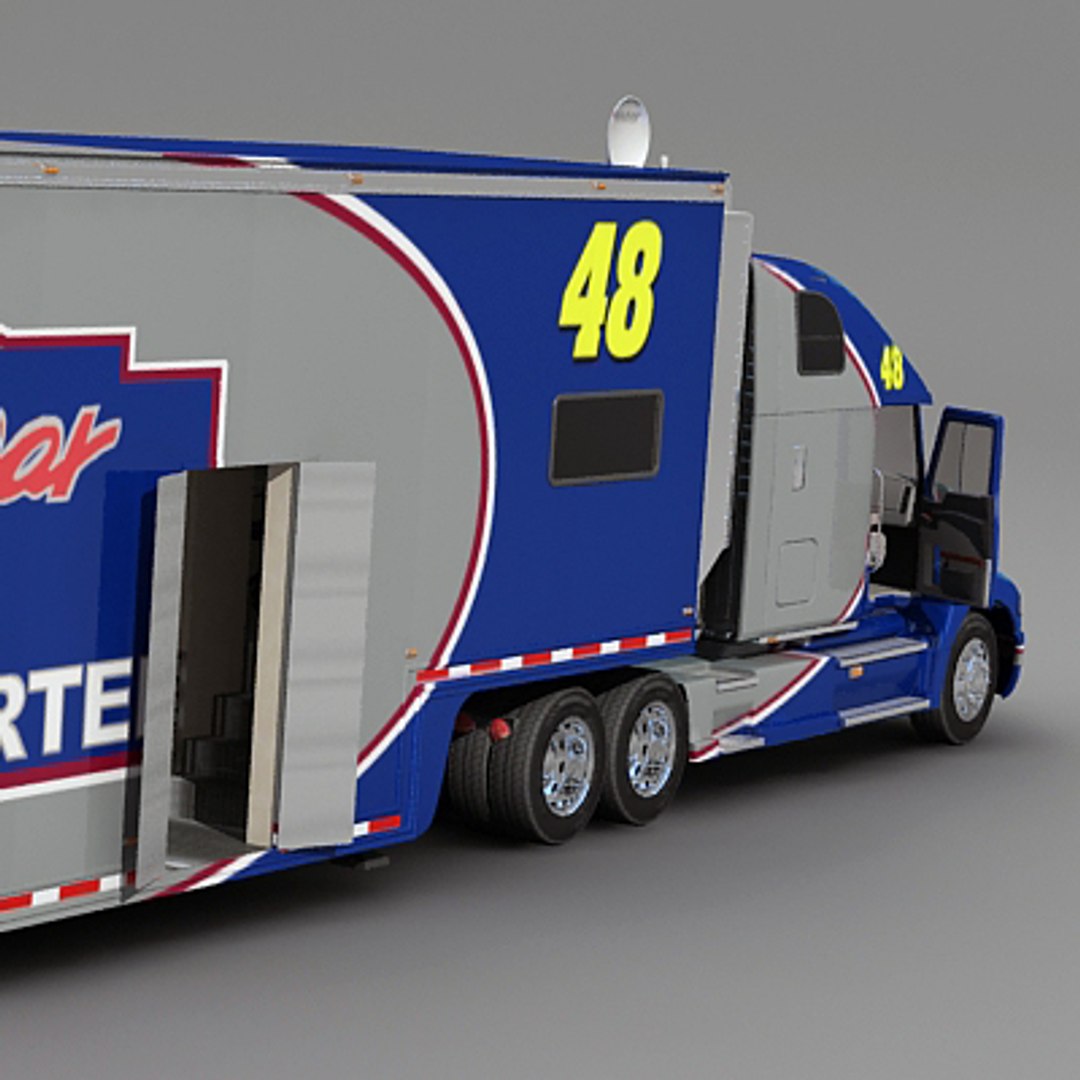 Race Car Transporter 3d Model