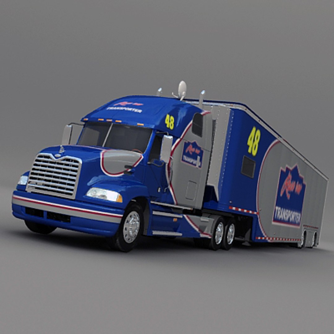 Race Car Transporter 3d Model