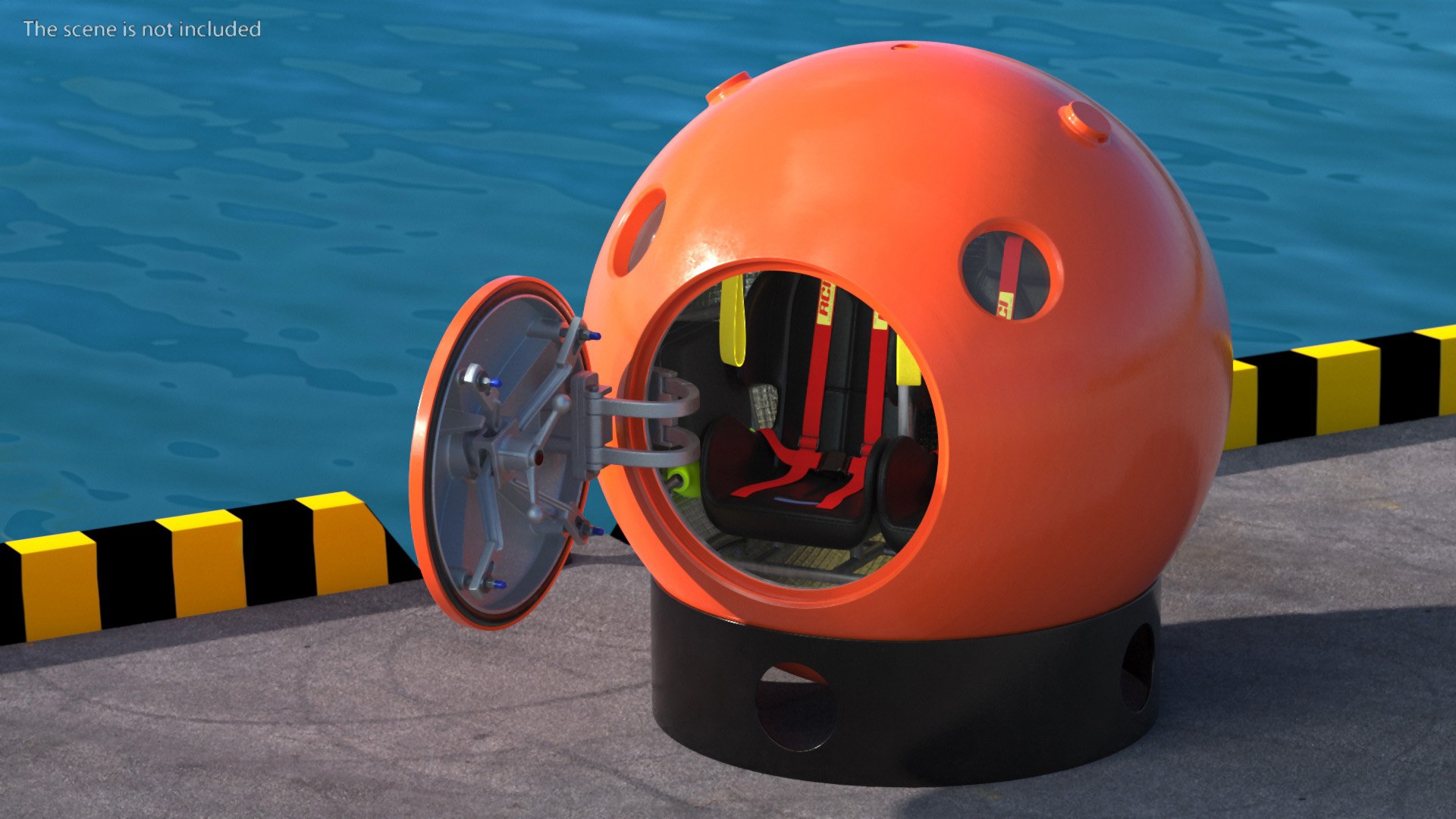 Tsunami Survival Capsule 3D Model - TurboSquid 1987145