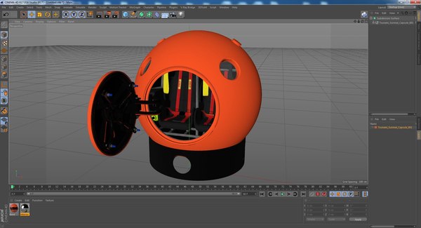 Tsunami Survival Capsule 3D model - TurboSquid 1987145