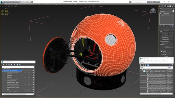 Tsunami Survival Capsule 3D model - TurboSquid 1987145