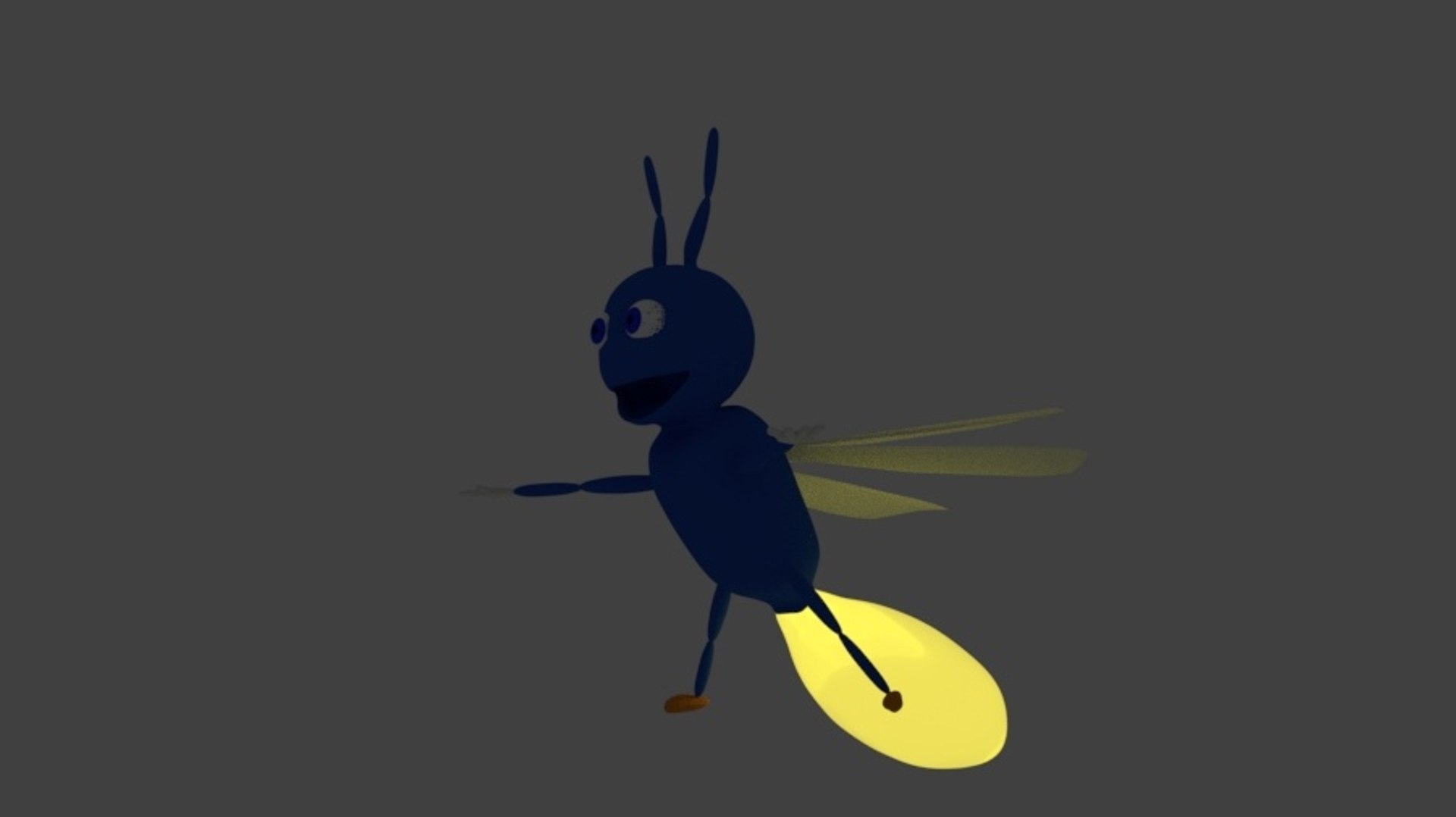 3D Model Cartoon Firefly - TurboSquid 1303092