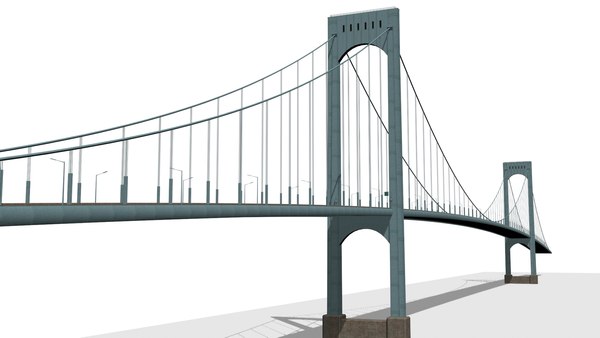 Whitestone bridge model - TurboSquid 1853281