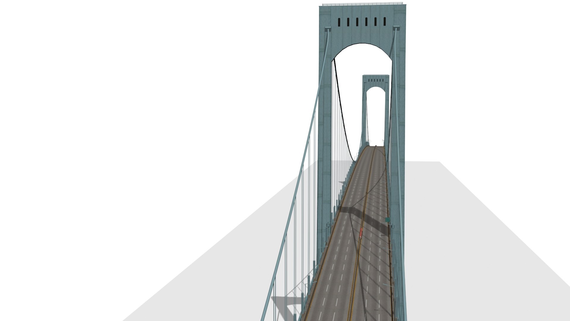 Whitestone Bridge Model - TurboSquid 1853281