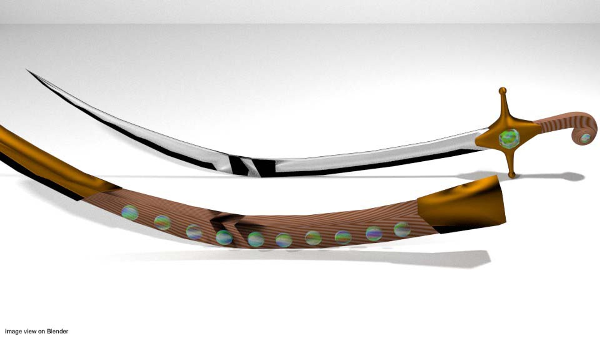 Sword Saif Arabic 3d 3ds