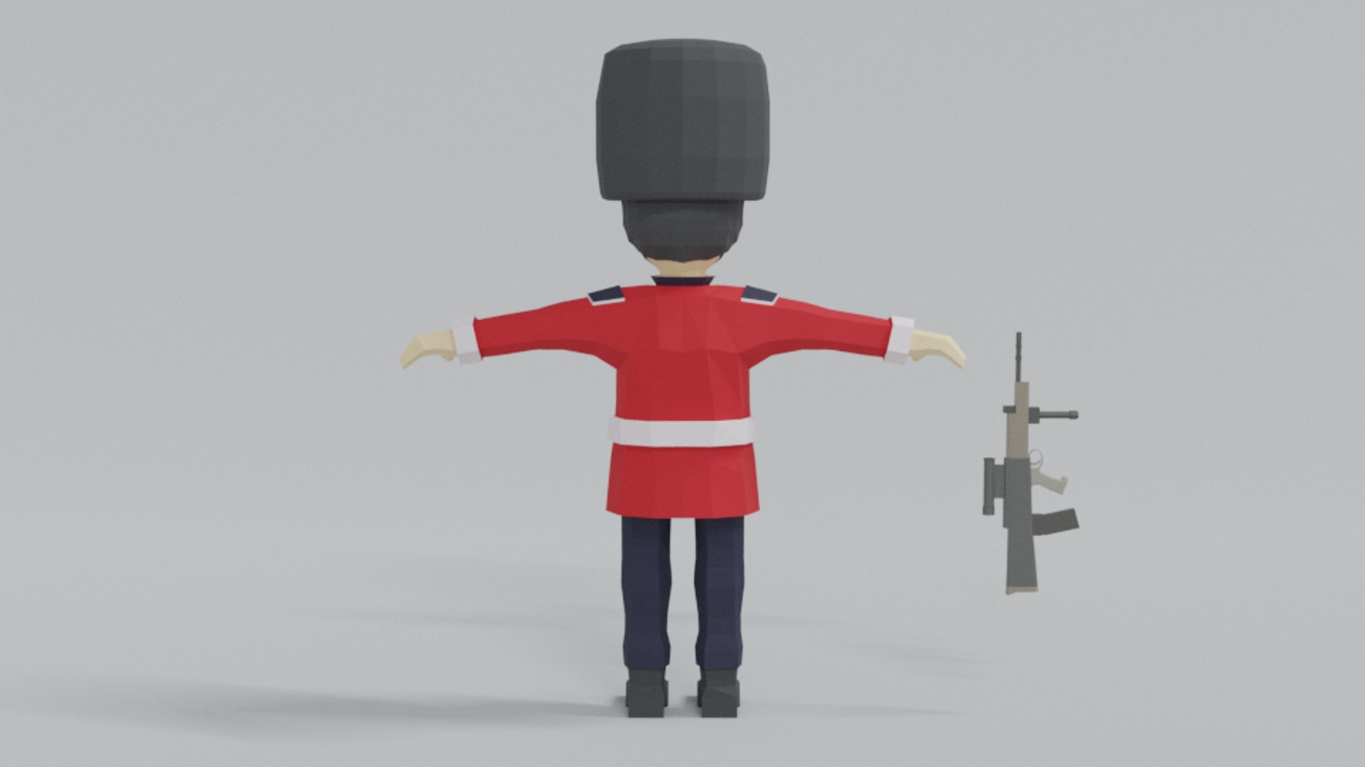 3D Queens Guard Character - TurboSquid 1578705