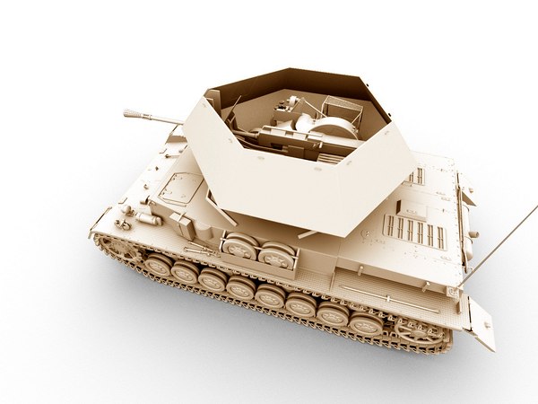 3D ostwind panzer tank flakpanzer - TurboSquid 1698935