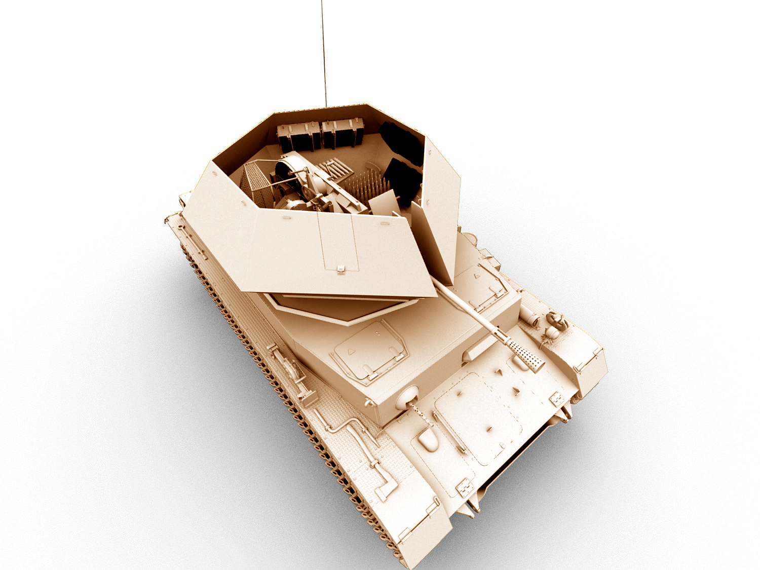 3D ostwind panzer tank flakpanzer - TurboSquid 1698935