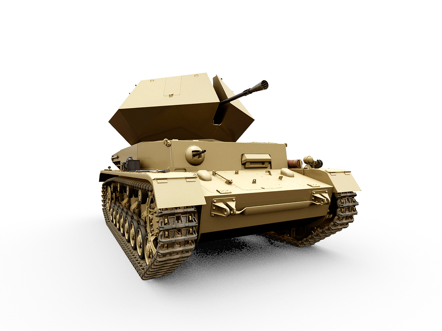 3D ostwind panzer tank flakpanzer - TurboSquid 1698935