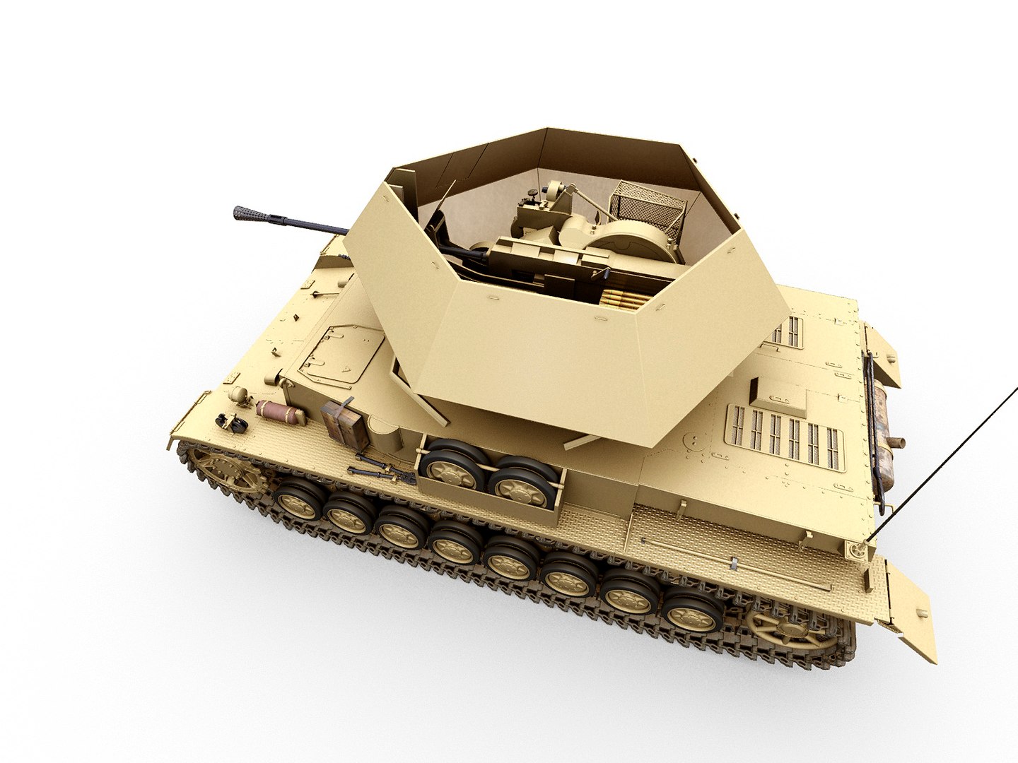 3D Ostwind Panzer Tank Flakpanzer - TurboSquid 1698935