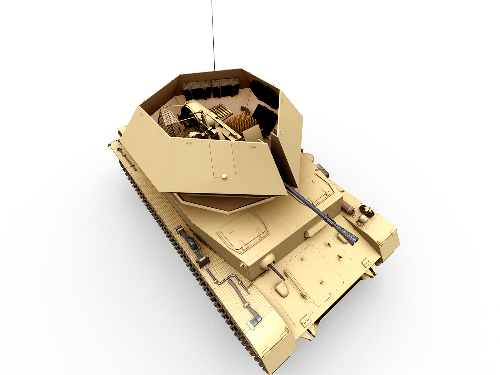 3D ostwind panzer tank flakpanzer - TurboSquid 1698935