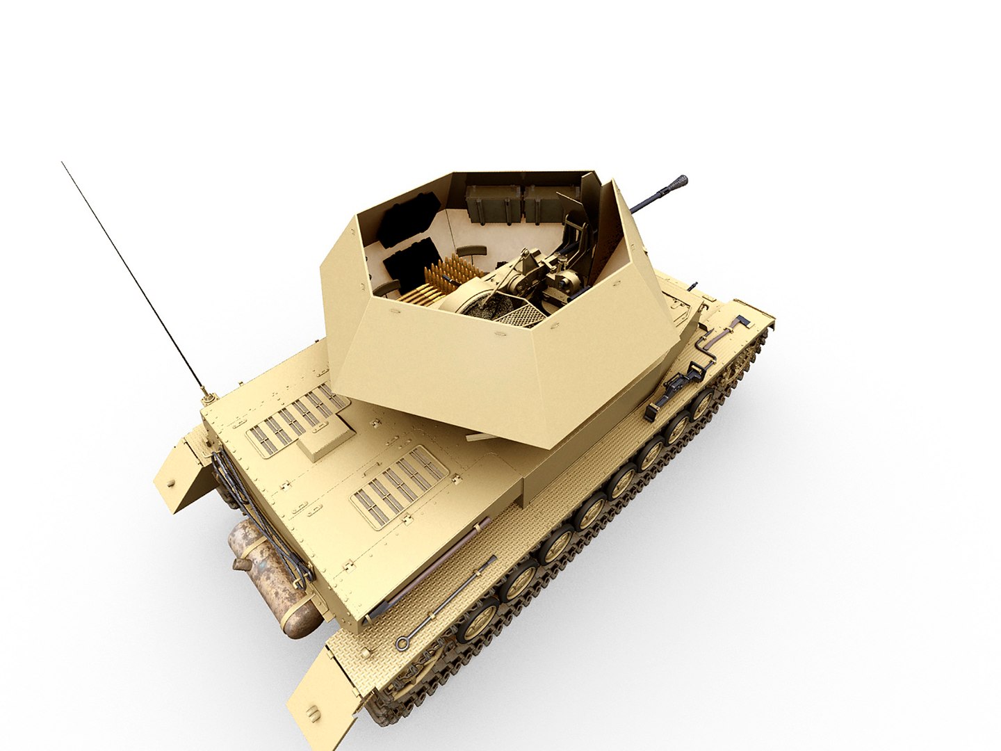 3D Ostwind Panzer Tank Flakpanzer - TurboSquid 1698935