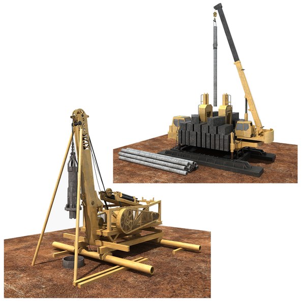 3D Pile-Driver Models | TurboSquid