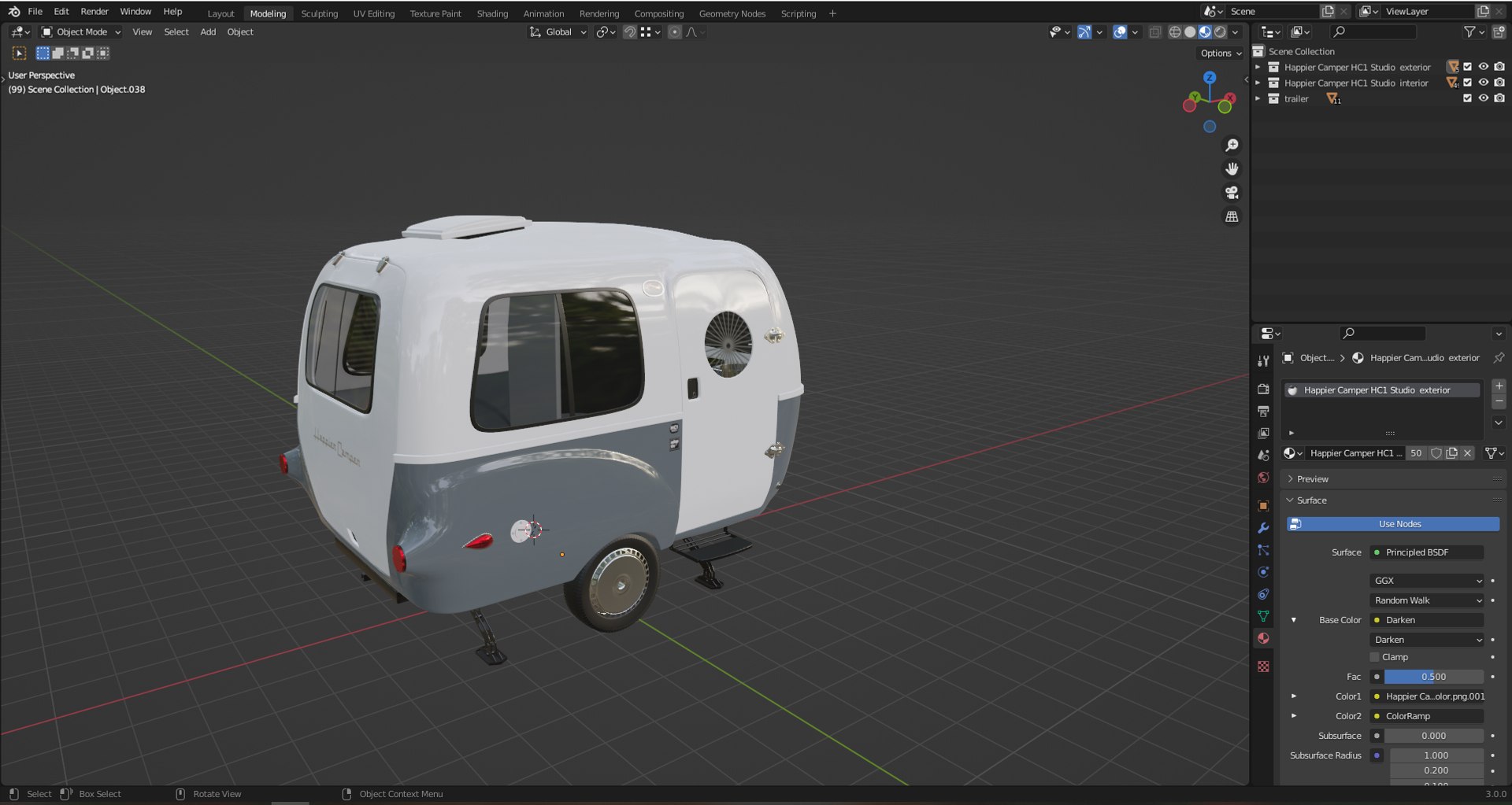 3D Model Happier Camper HC1 Studio Venice Breeze Complect - TurboSquid ...