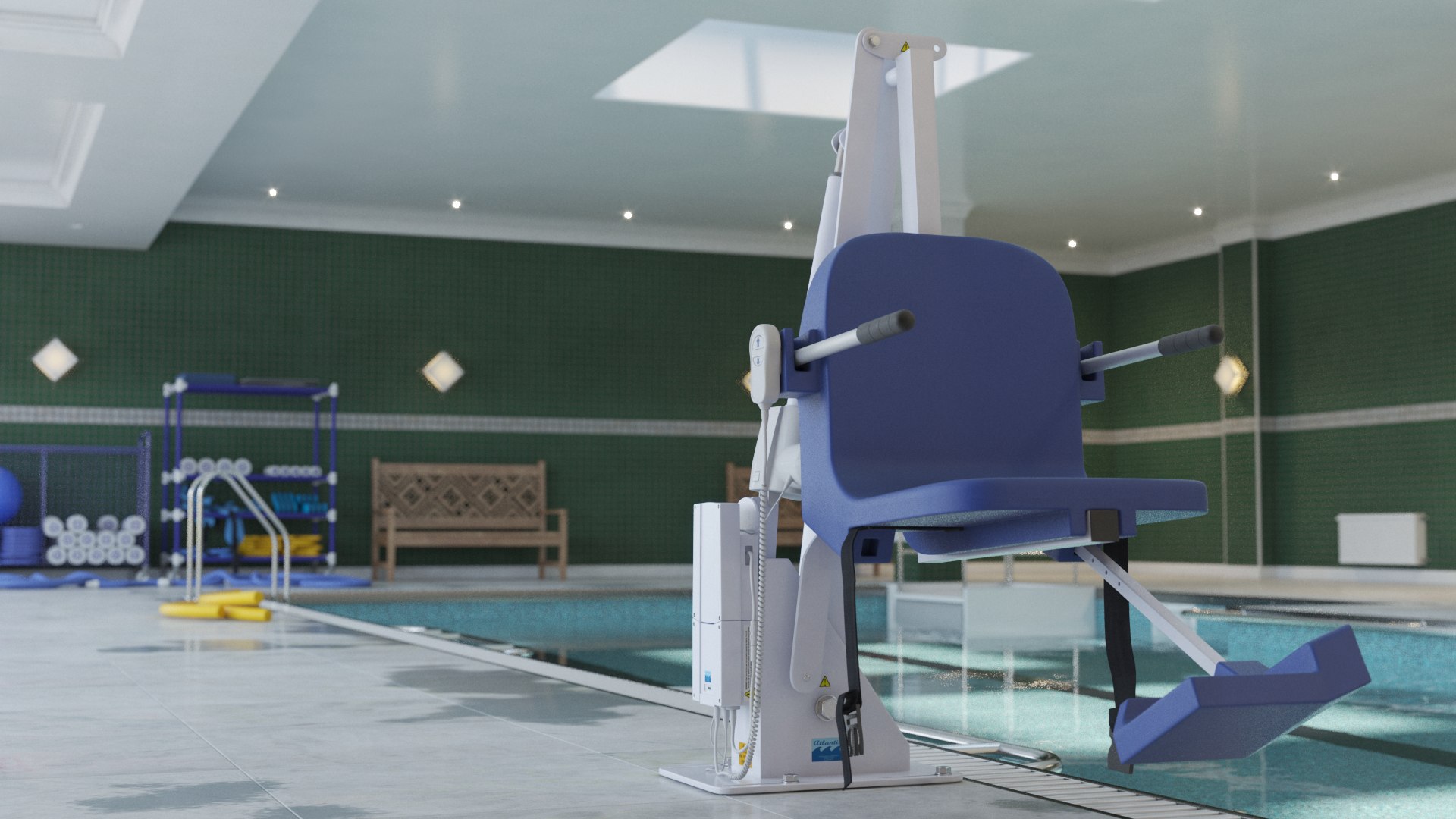 Rehabilitation Therapy Pool 3D Model - TurboSquid 1843635